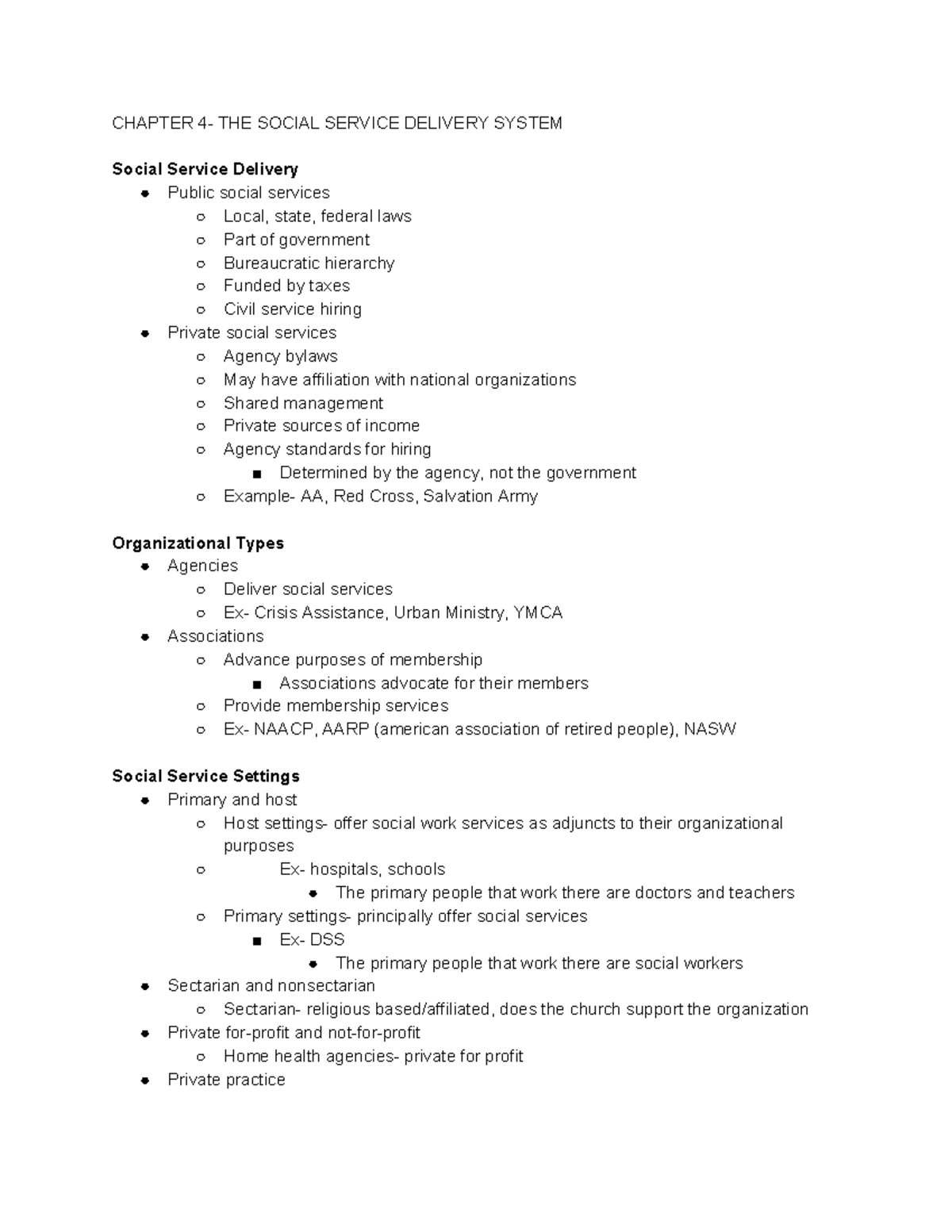 Chapter 4 - SOWK 1101 Professor Edwards-Knight - CHAPTER THE SOCIAL ...