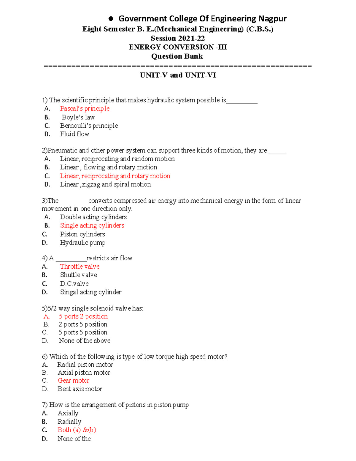 EC- iii MCQ question bank for Unit 5 & 6 - Government College Of ...