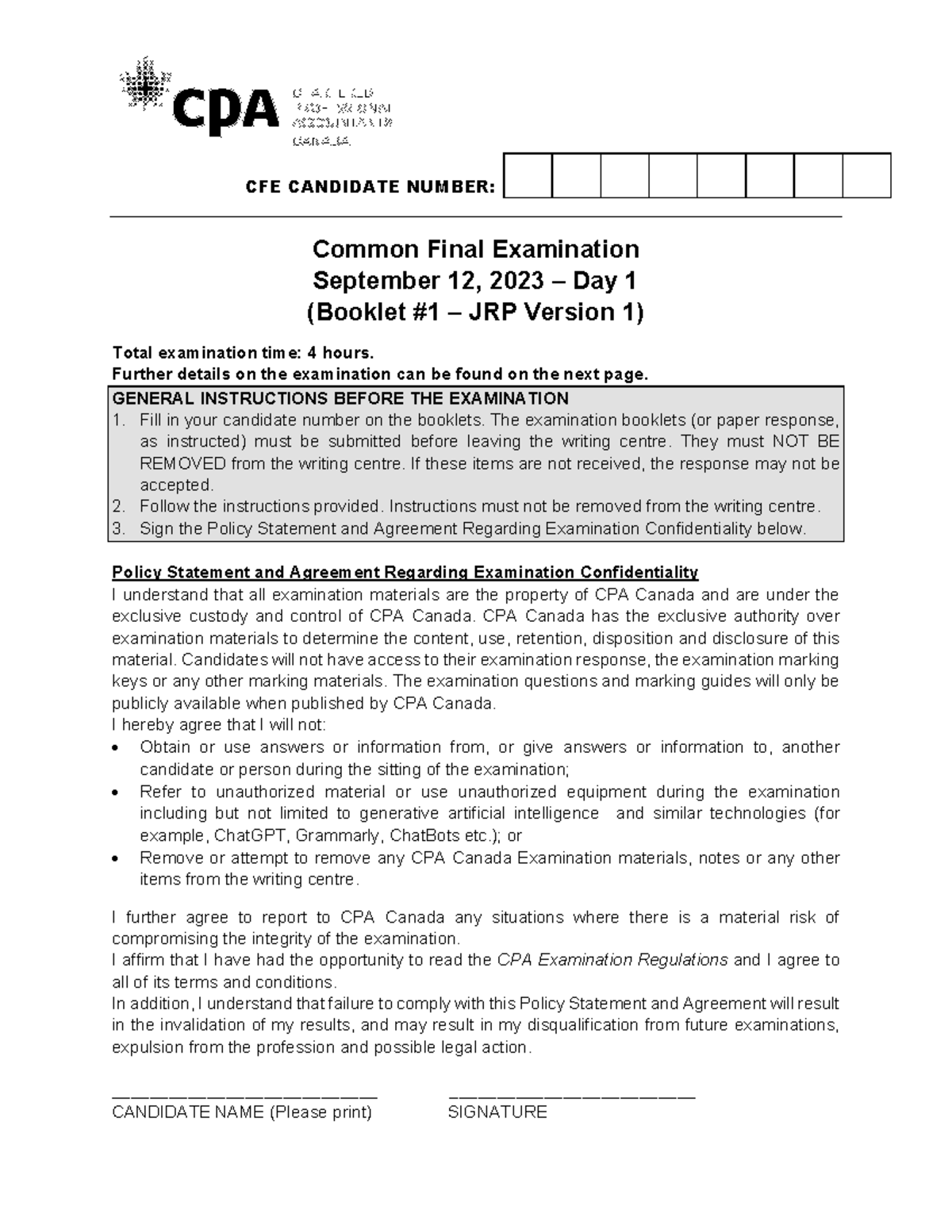 01082-EC CFE-September 2023-Day-1-Simulation-JRP-V1 EN - CFE CANDIDATE ...