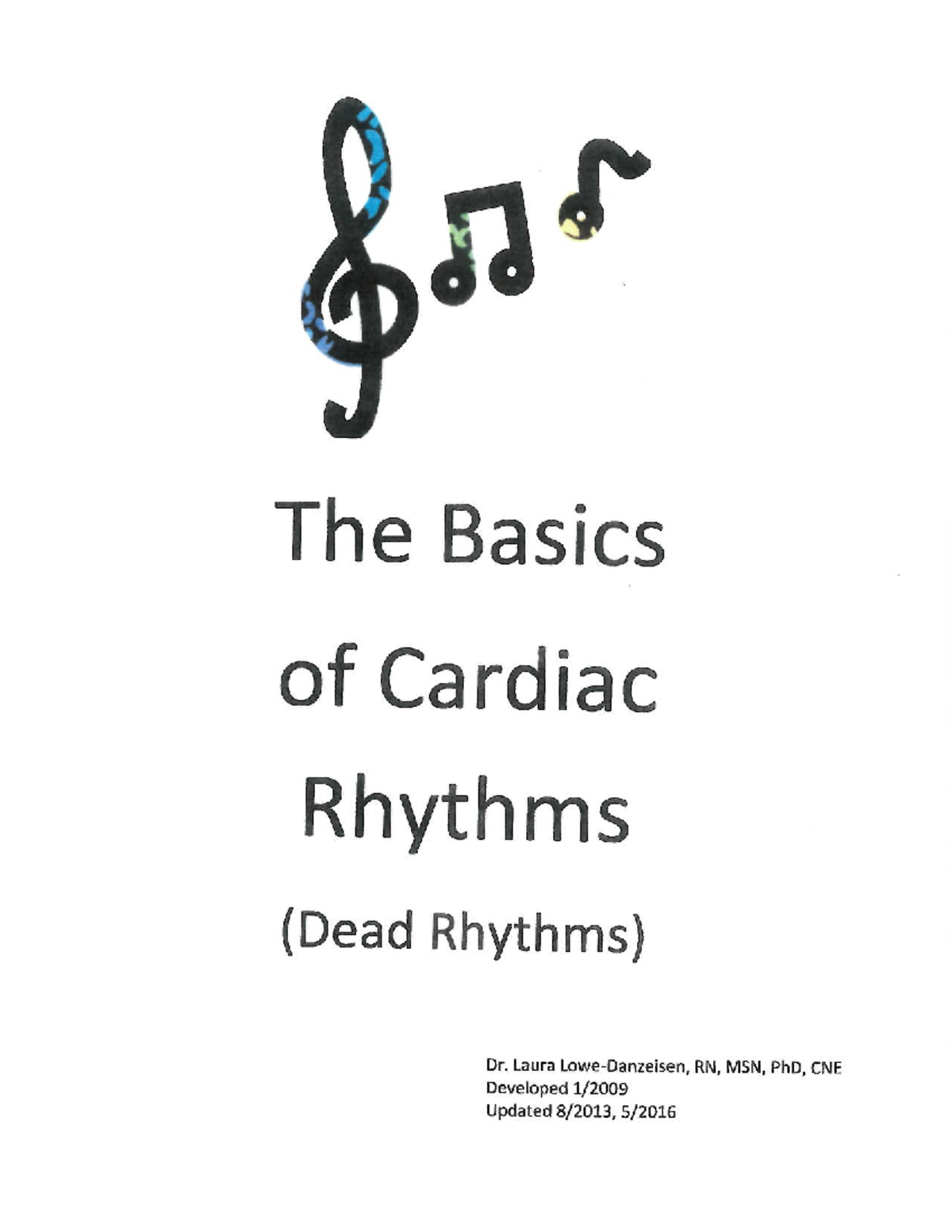 Basic Rhythm Dead pdf 5 - cardiac ryhtms - The Basics of Cardiac ...
