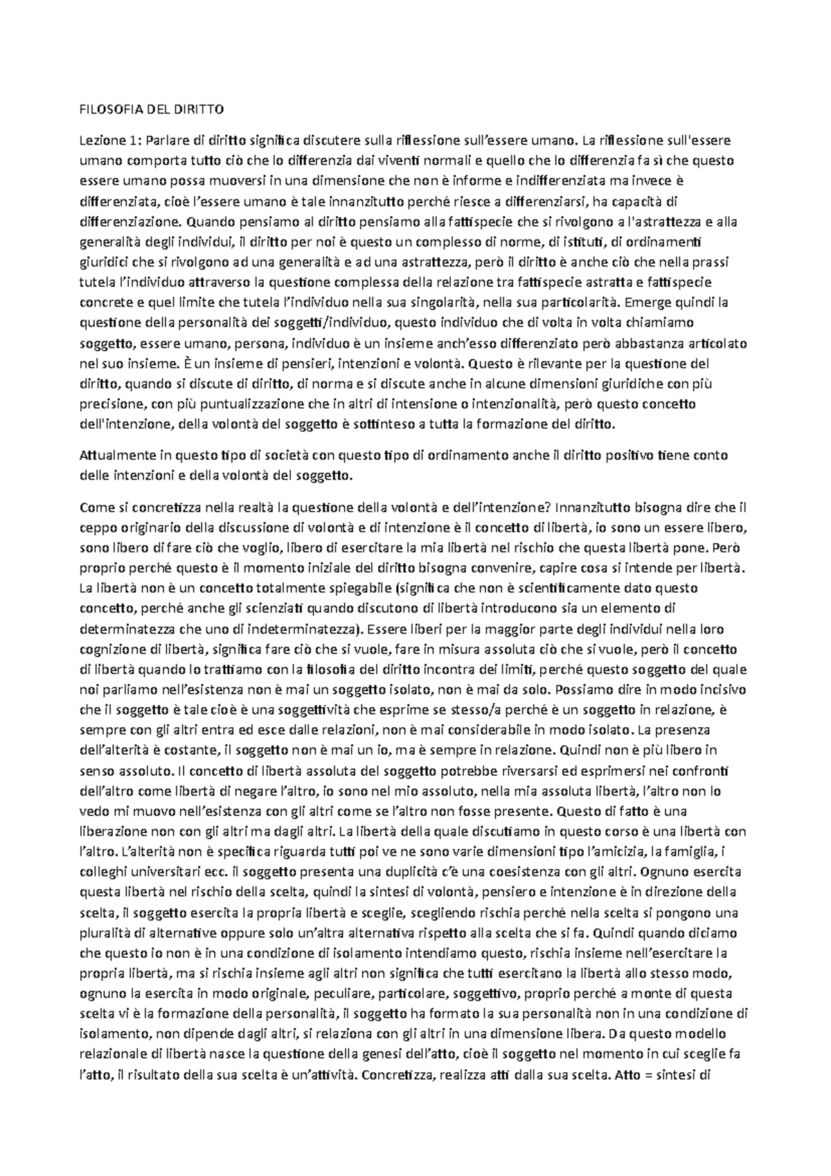 Filosofia del diritto avitabile prime lezioni - FILOSOFIA DEL DIRITTO ...