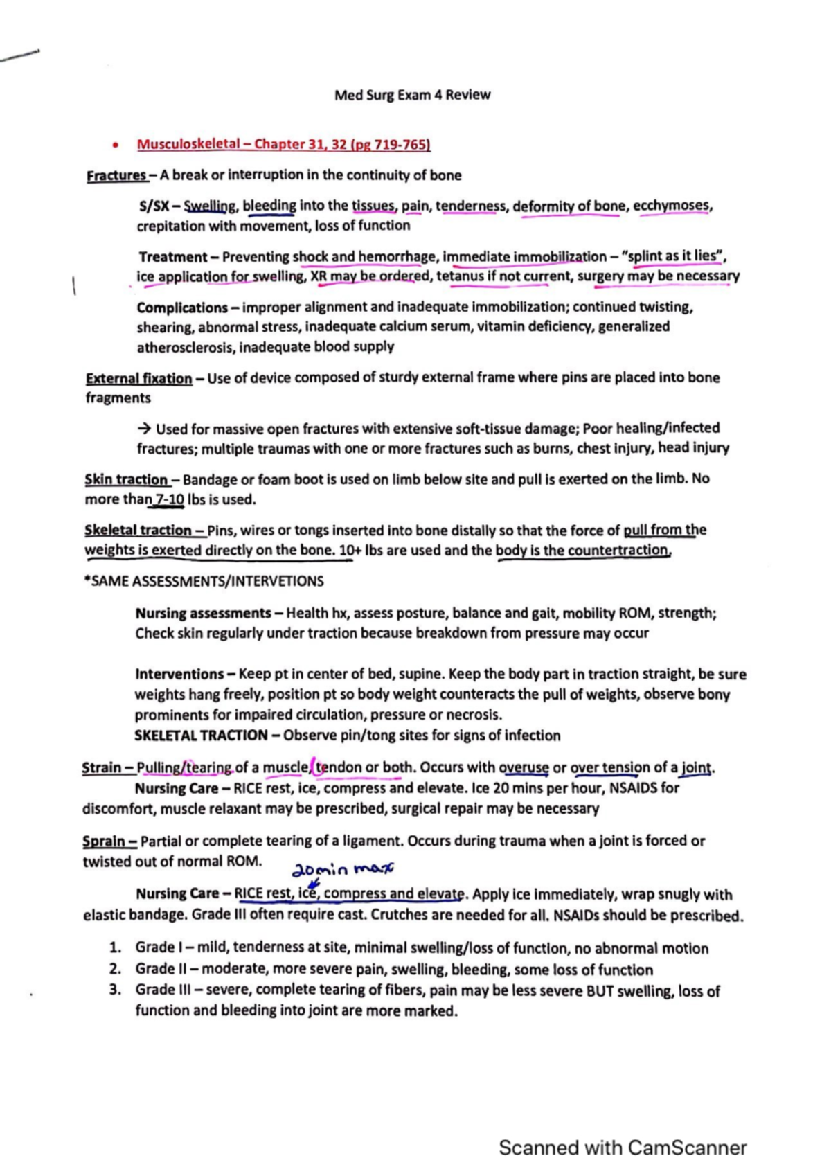 Exam4Review(medsurg) - NUR170 - Studocu