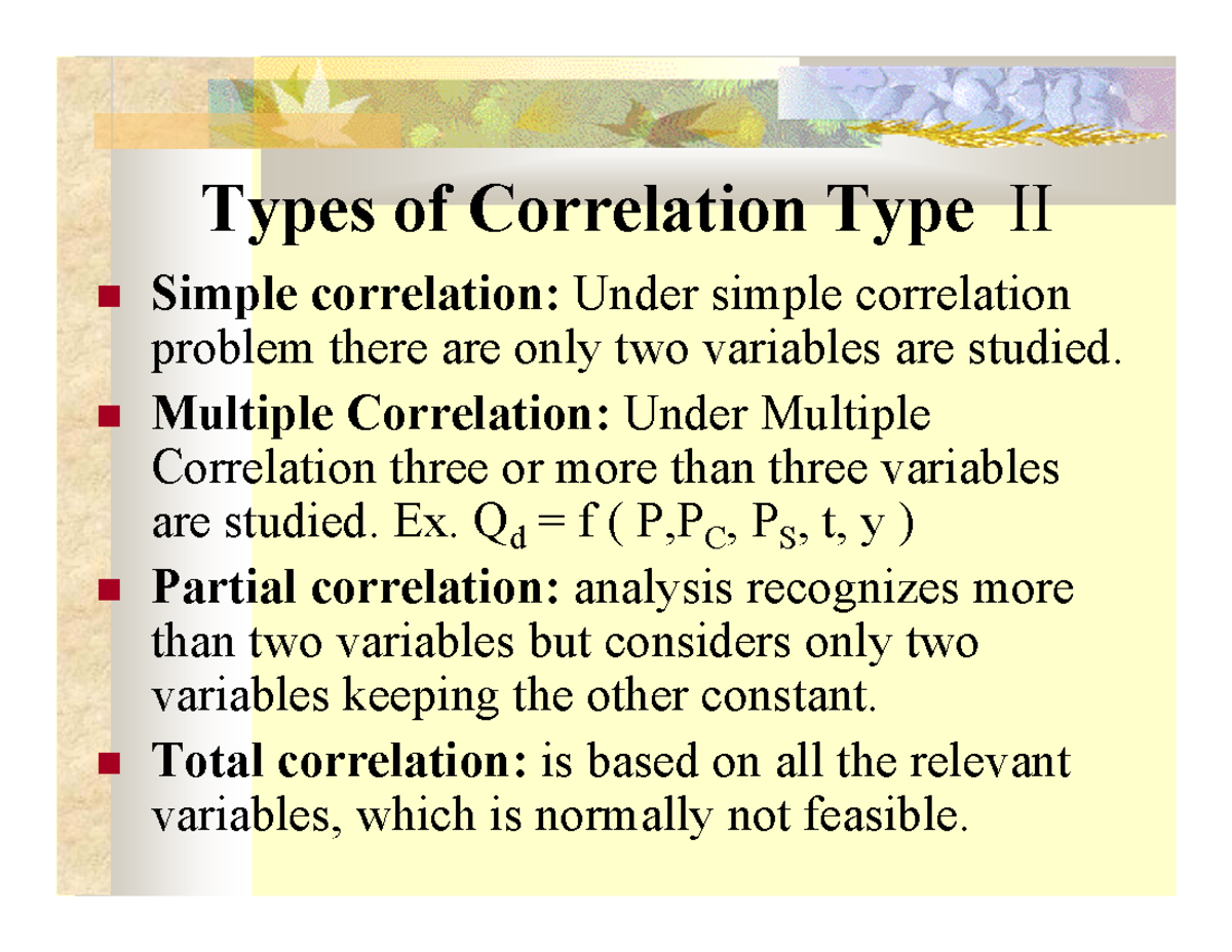 Correlation-11-20 - kjpoK - Types of Correlation Type II Simple ...