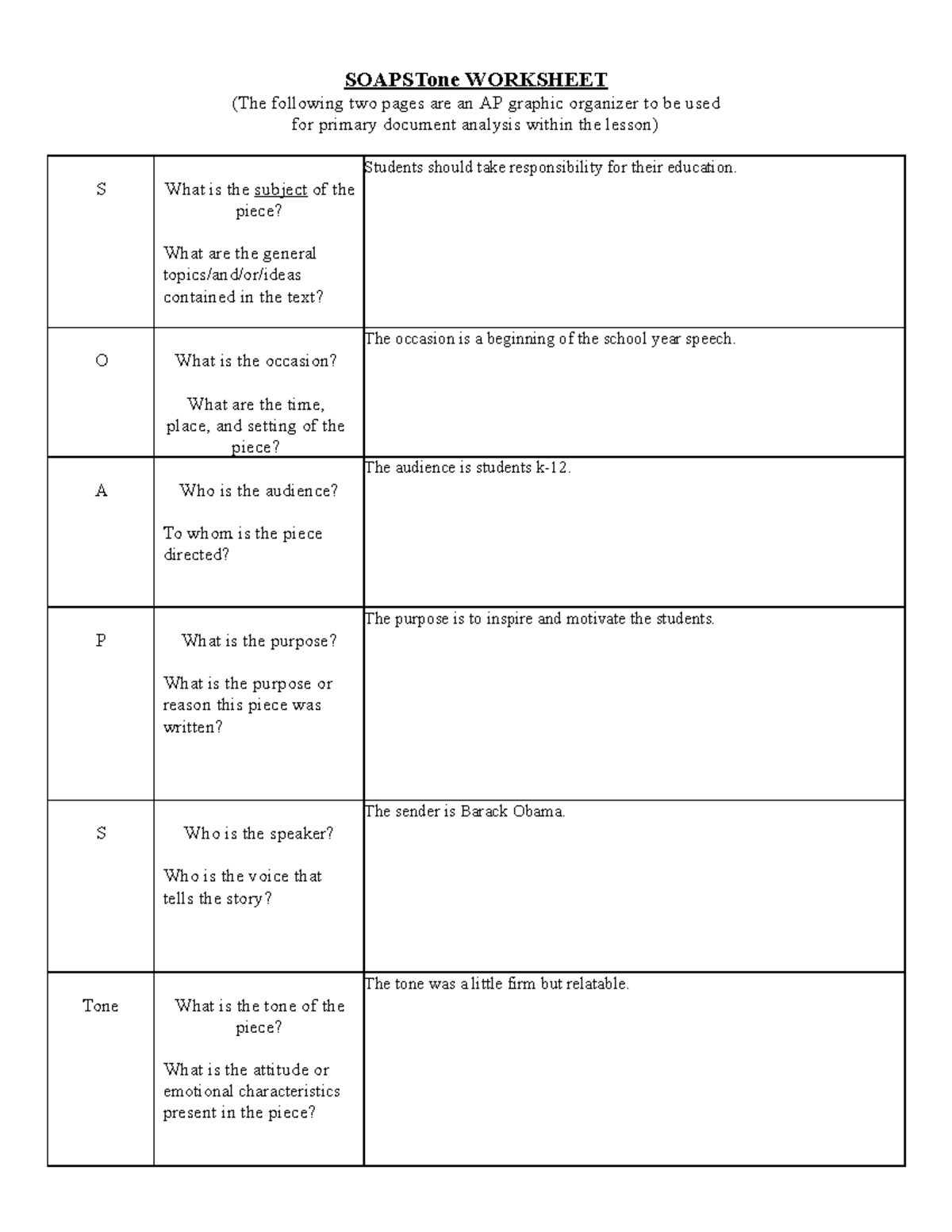 S.O.A.P.S.Tone.WORD.copy - SOAPSTone WORKSHEET (The following two pages ...