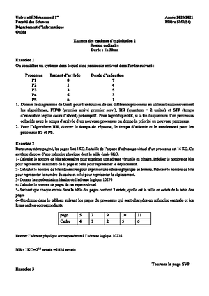 Architecture des Ordinateurs-Exercices et Examens corrigés-SMI-S4 - Université Mohammed Premier ...