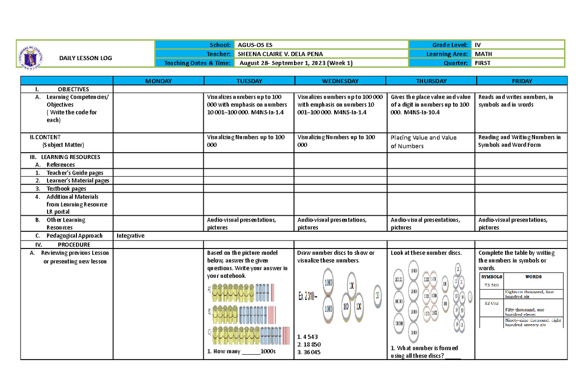 DLL MATH 4 Q1 W1 Visualizes Numbers Up To 100 000 With Emphasis On dll-math-4-q1-w1-visualizes-numbers-up-to-100-000-with-emphasis-on