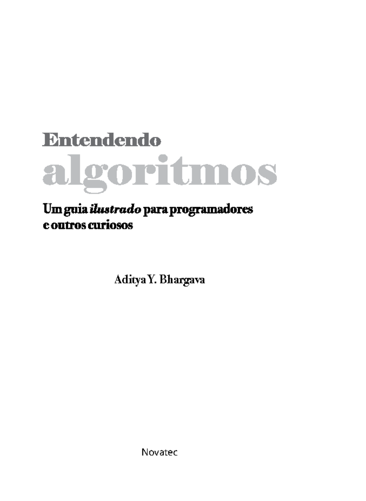 Aditya Y. Bhargava. Novatec - Aditya Y. Bhargava Novatec Original ...