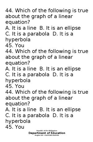 TOS IN Science 10-Q3 - THIRD PERIODICAL EXAM IN SCIENCE 10 S. 2022 ...