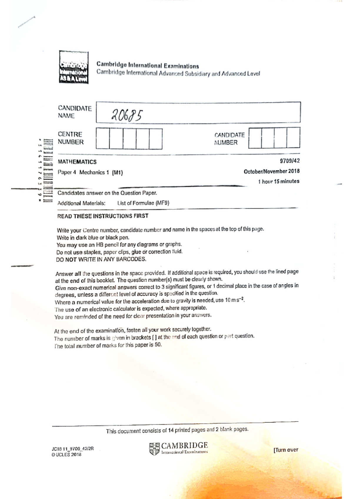 QP Solved w18 42 - Practicing the correct material before exams is the ... QP Solved w18 42 - Practicing the correct material before exams is the ...