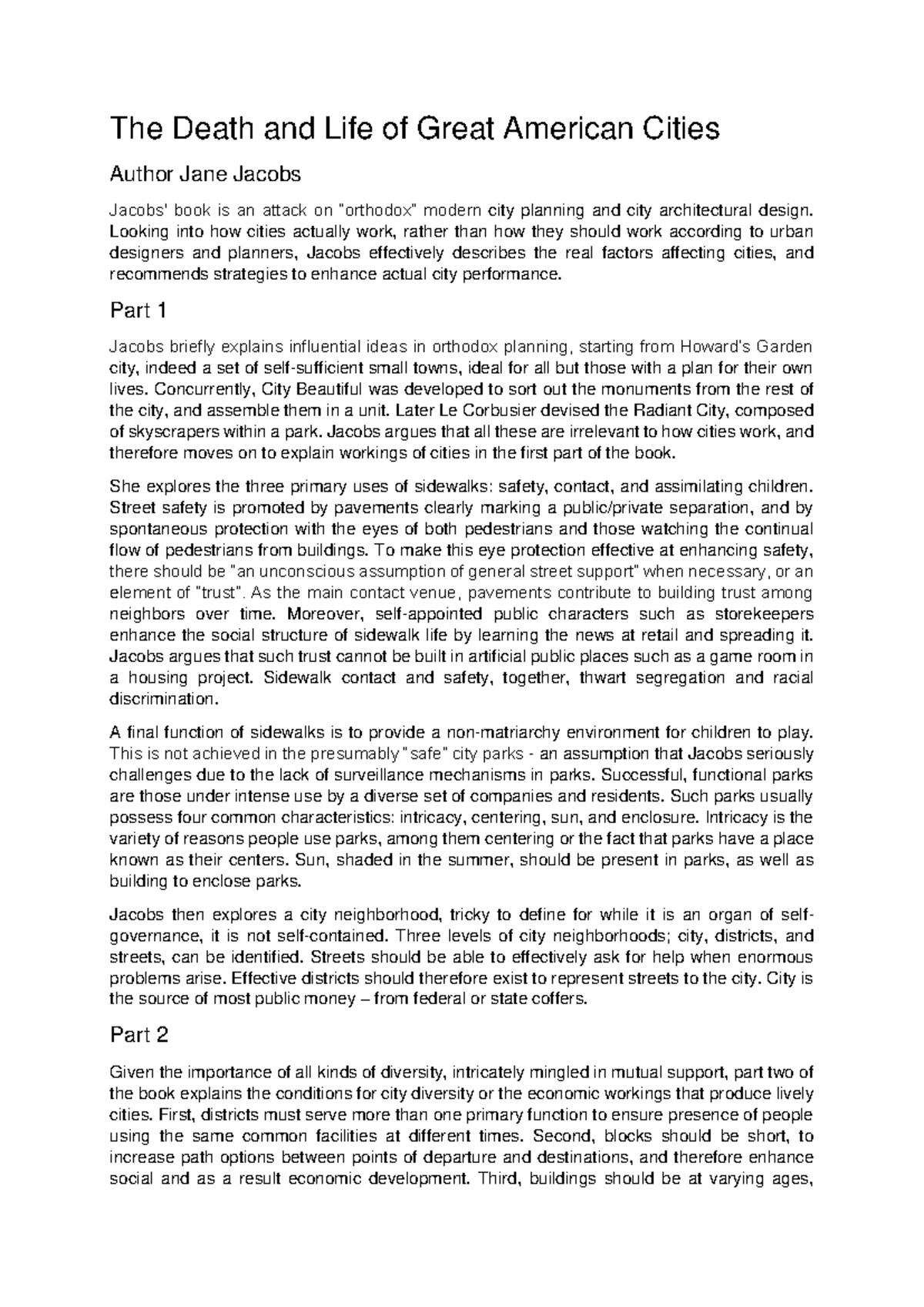 The Death and Life of Great American Cities - The Descent of Man - The ...