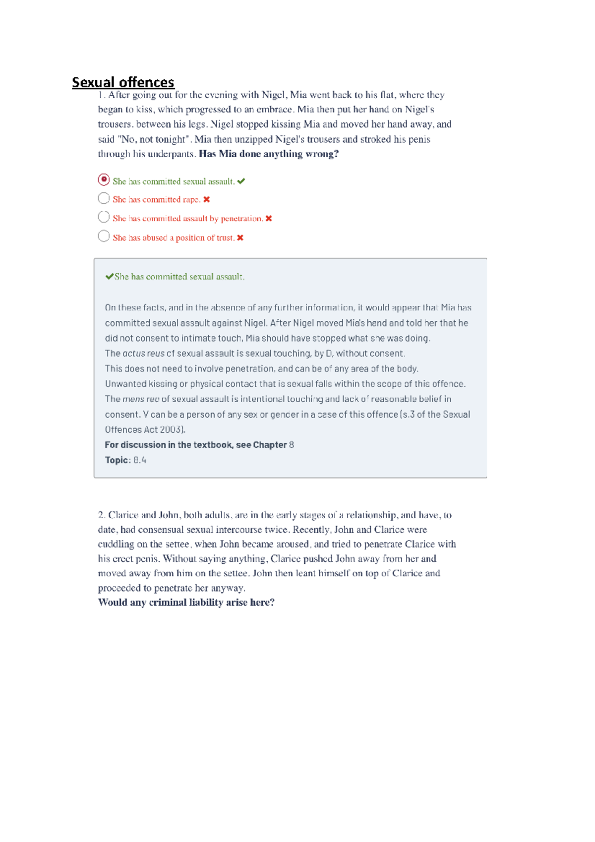 Sexual Offences General Tips Copy Sexual Offences General Tips