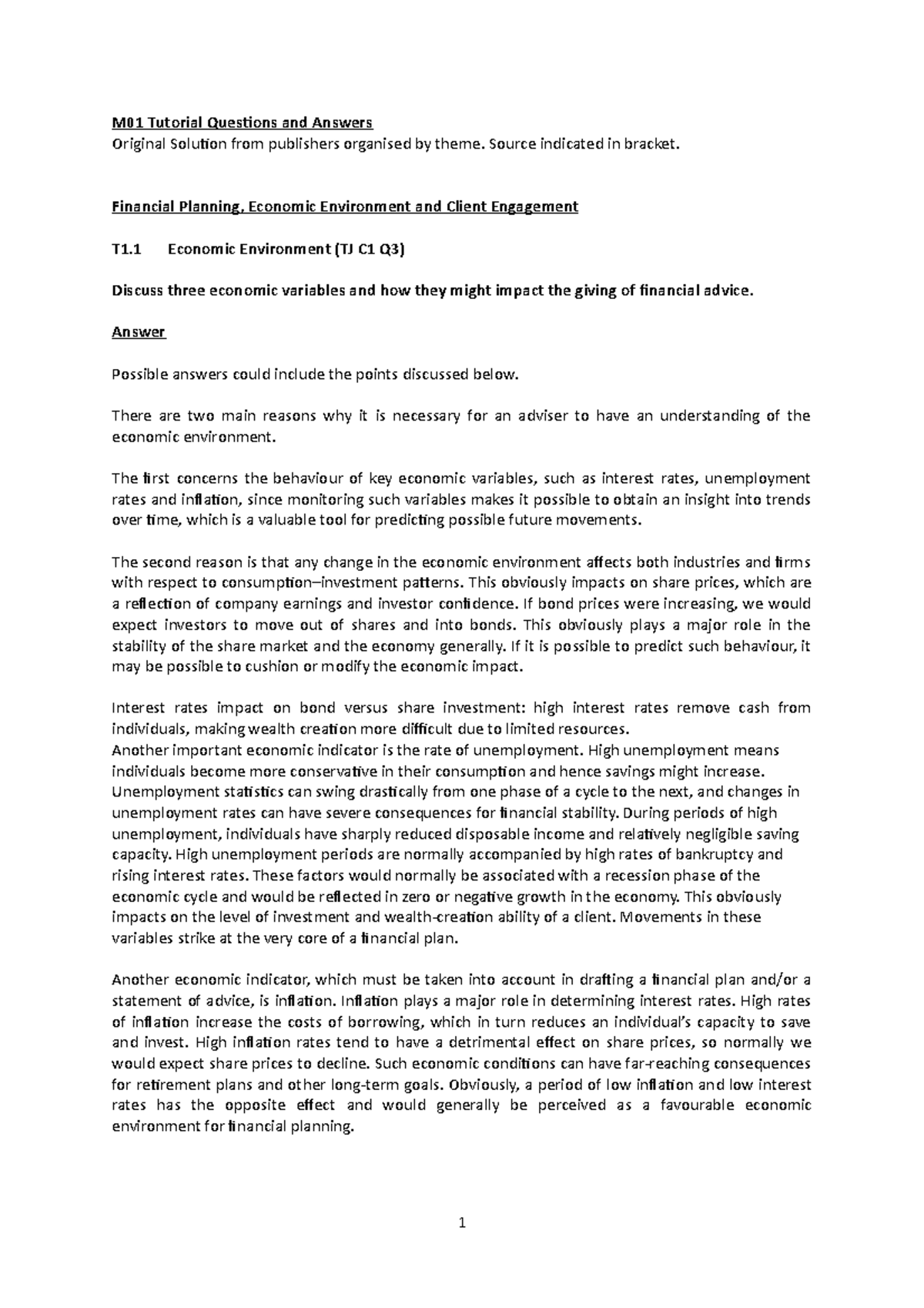 Tutorial 1 Questions & Answers - M01 Tutorial Questions and Answers ...