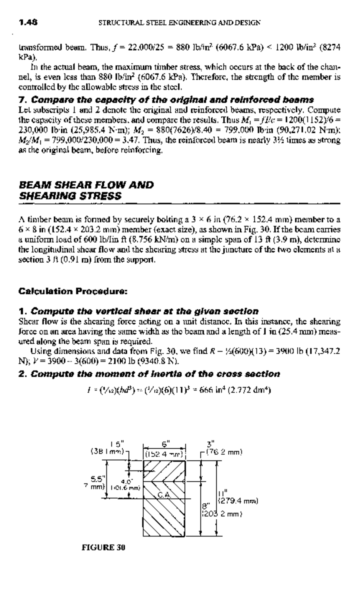 Handbook of civil engineering calculations 13 - transformed beam. Thus ...