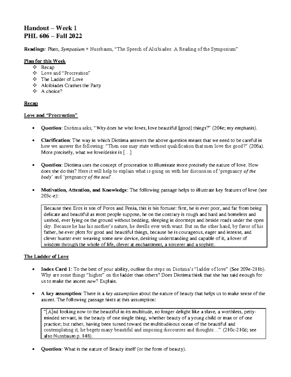 PHL 606 Handout 3 - have a good day - Handout – Week 1 PHL 606 – Fall ...