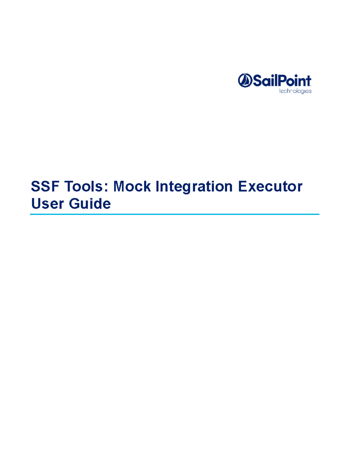 SSF Tools Mock Integration Executor User Guide - b)Environmental ...