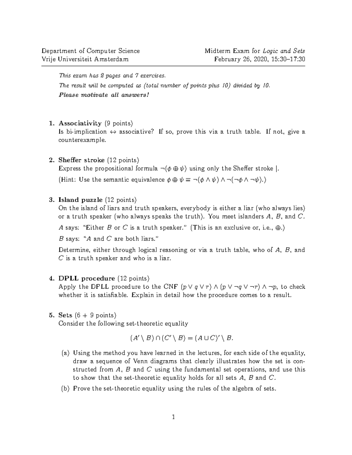Midterm Exam 2002 26 - afd - Department of Computer Science Midterm ...