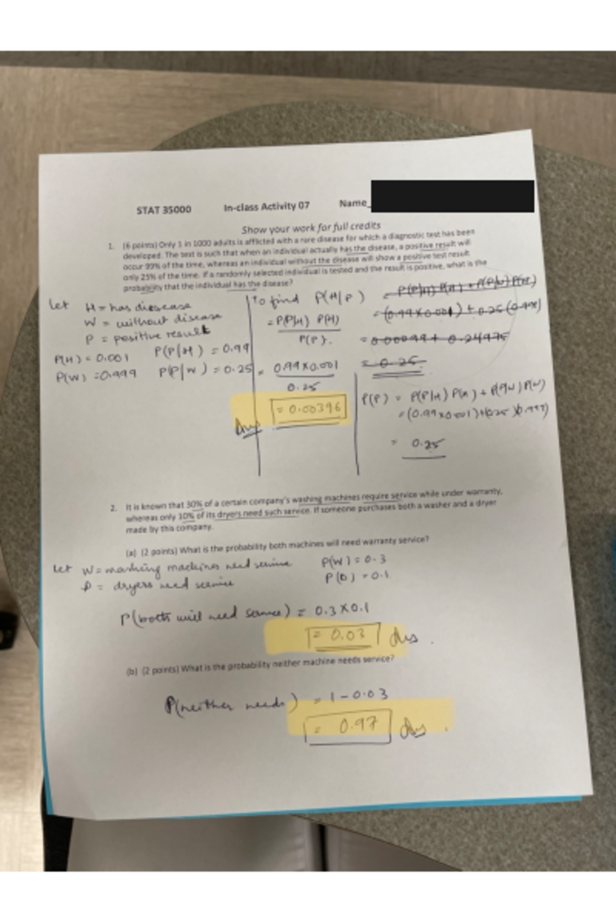 ICA+7 - STATS 350 ICA's - Professor Fei Tan - STAT35000 - Studocu