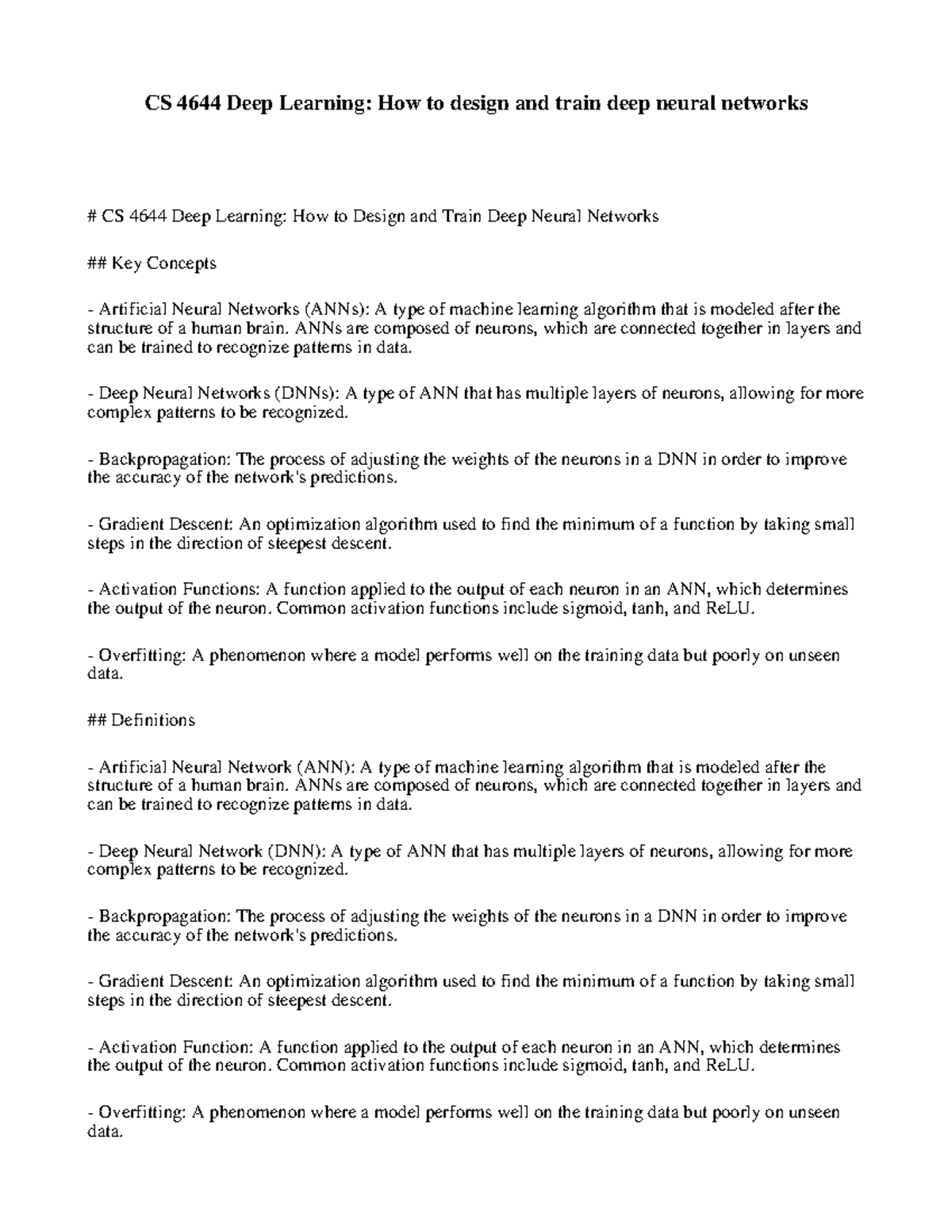 CS 4644 Deep Learning - How to design and train deep neural networks ...