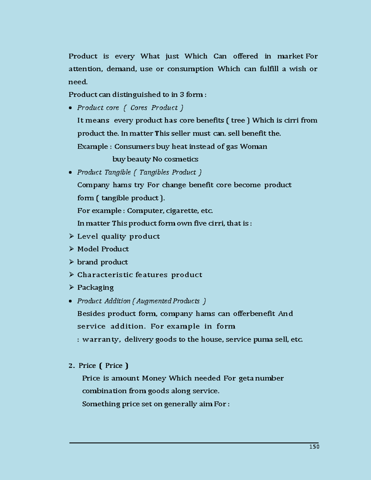 Business management theory-79 - 150 Product is every What just Which ...