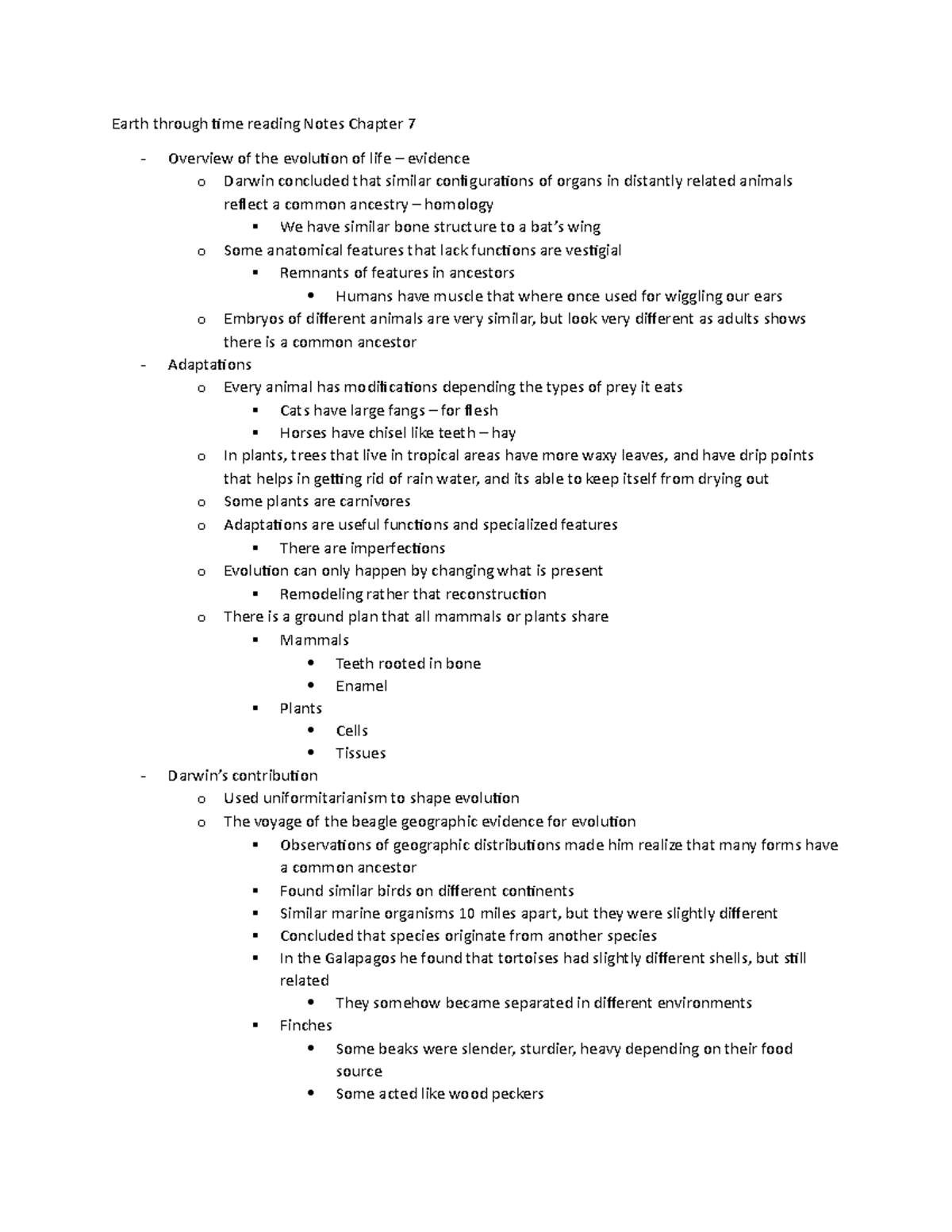 Earth through time reading notes Chapter 7 - Studocu