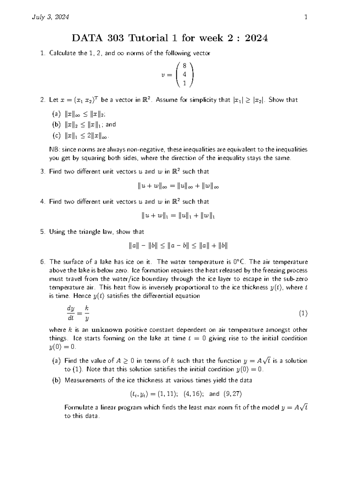 Data303Tutorial 1 - Tut for data303 - July 3, 2024 1 DATA 303 Tutorial ...