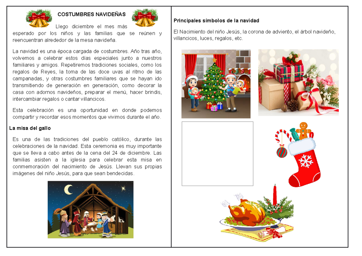 Costumbres Navideñas - navidad - COSTUMBRES NAVIDEÑAS Llego diciembre ...