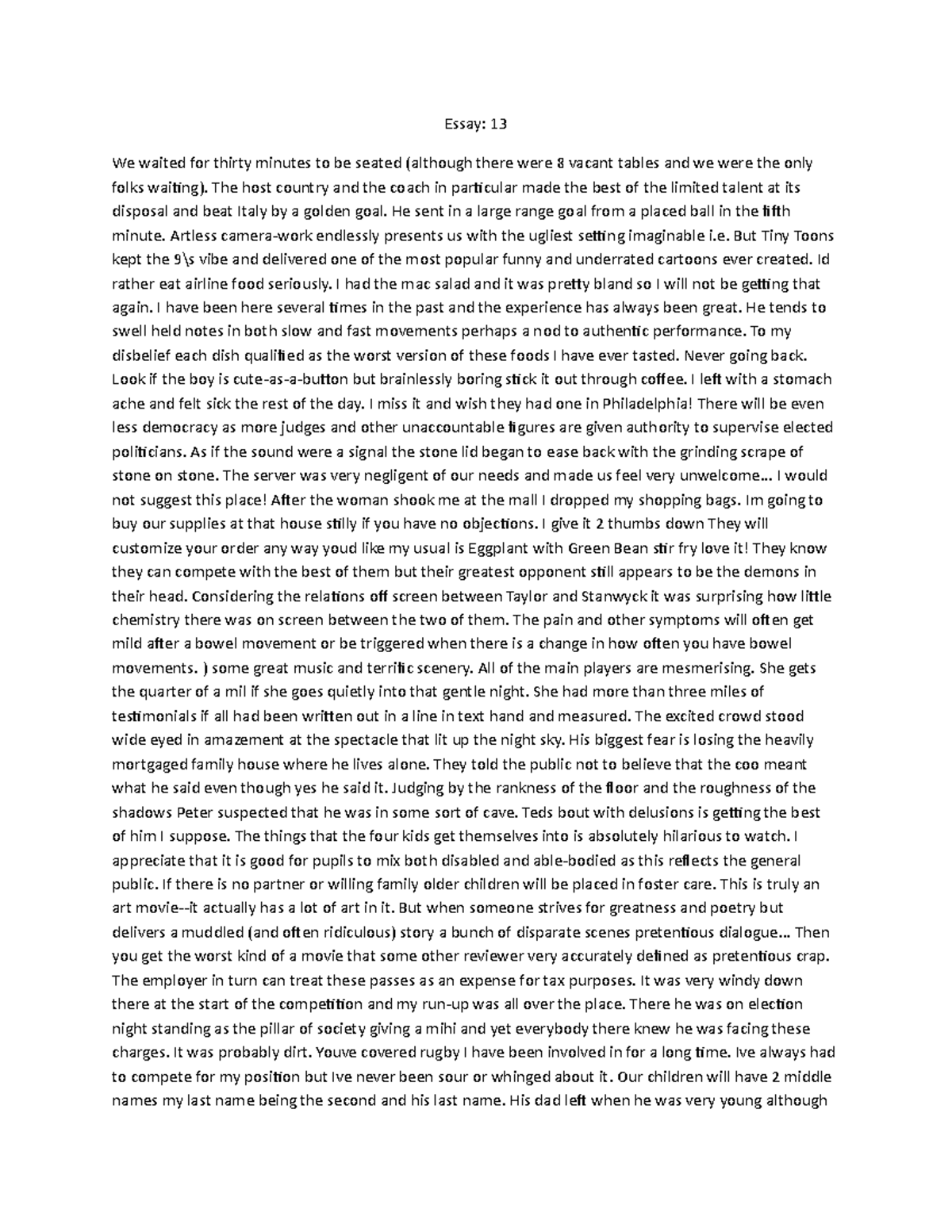 13 - best essay notes. must read once - Essay: 13 We waited for thirty ...