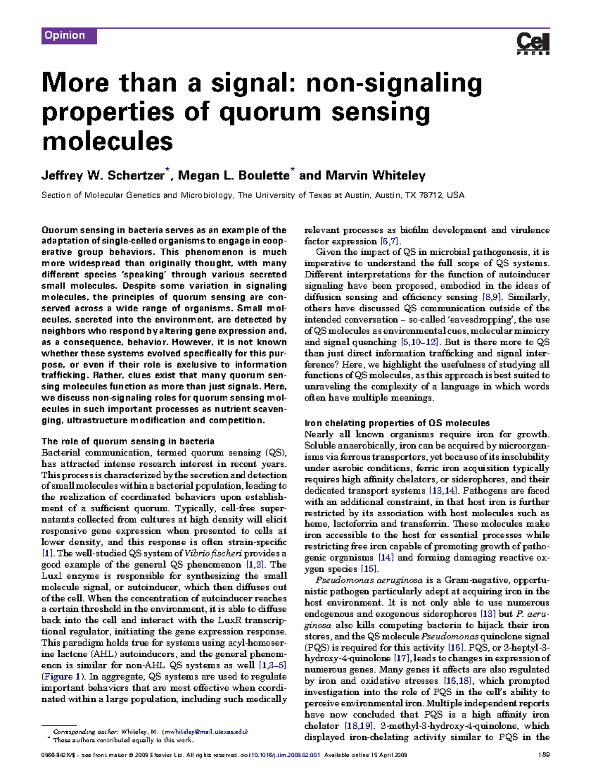 QS Extra 02 - paper reading assignment - More than a signal: non ...