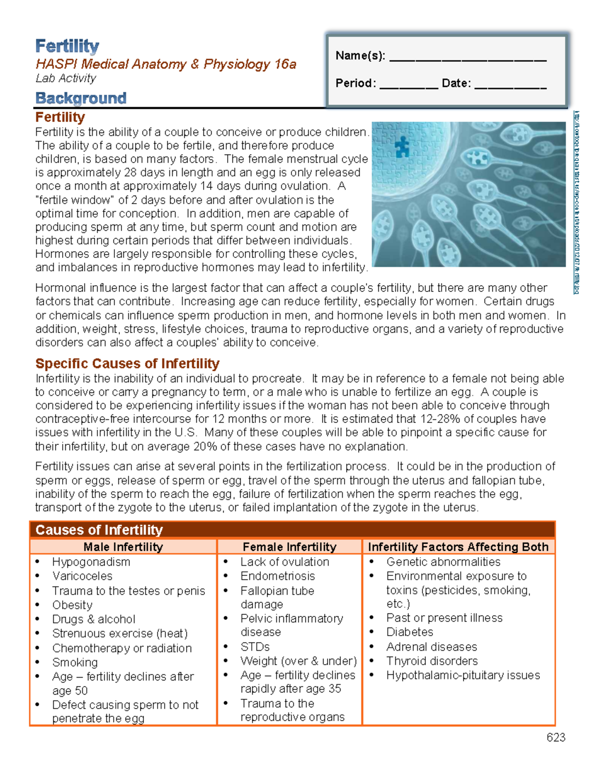 Fertility Lab - idk - HASPI Medical Anatomy & Physiology 16a Lab ...