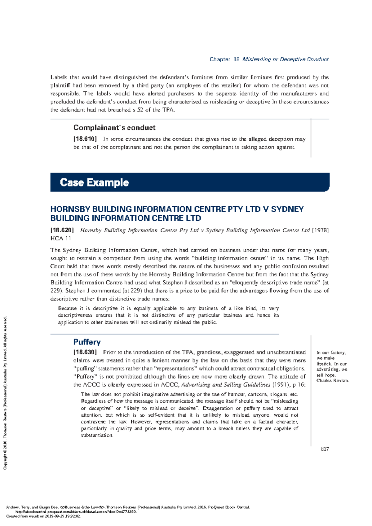 Business the Law - (Pages 885 to 952) - Labels that would have ...
