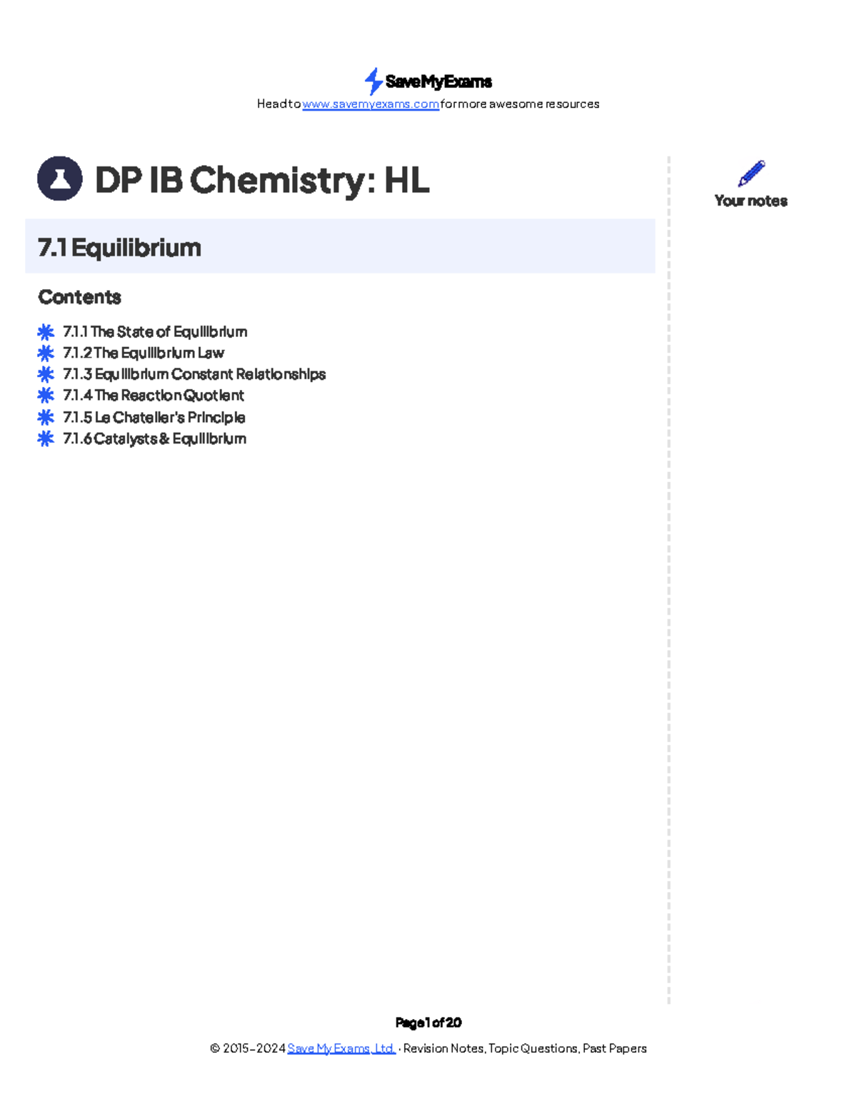 Nk Mw4 N6FSisnemp - Chemistry notes( IB) on topic 7 - DP IB Chemistry ...