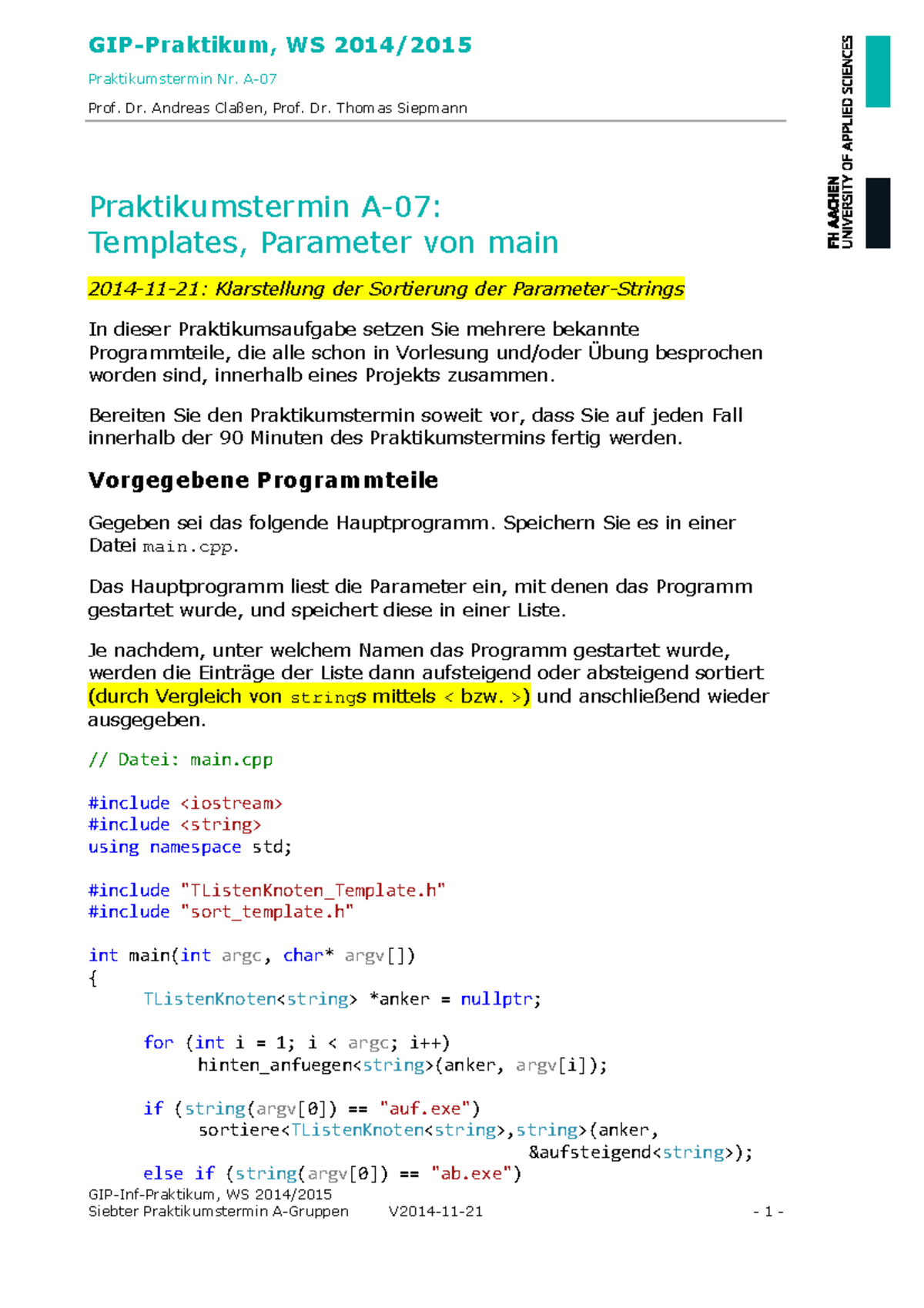 GIP-Inf-2014-2015 Termin-07-A - Grundlagen der Informatik und höhere ...