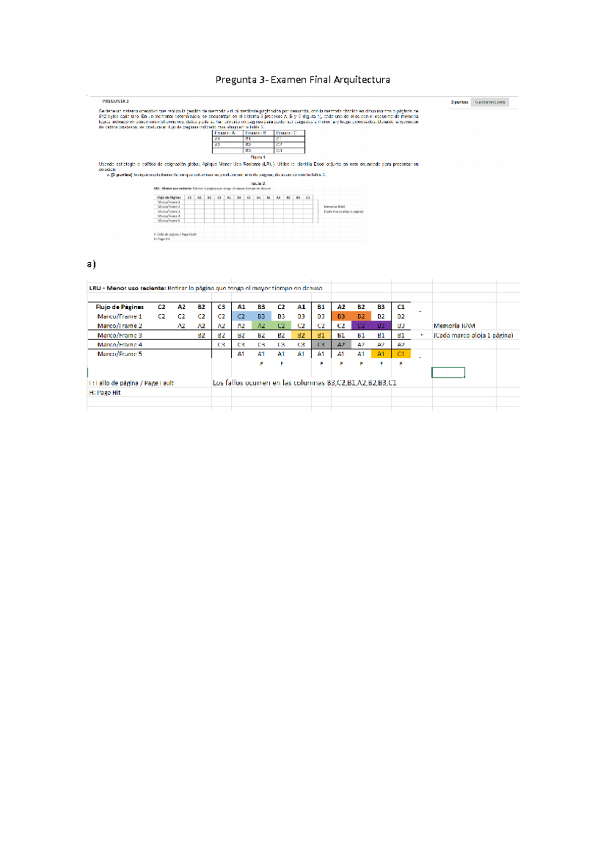 Pregunta 3 EF Arqui - Arquitectura de computadoras y sistemas ...