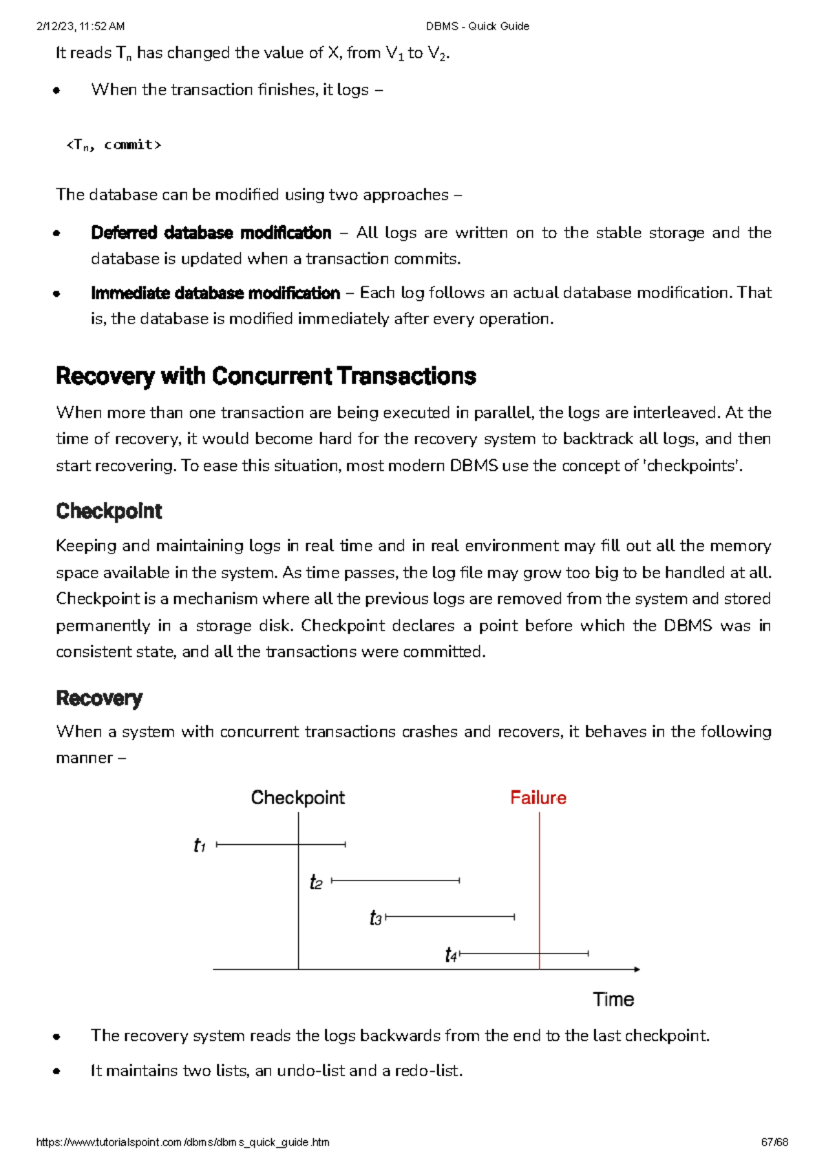 Dbms Quick Guide 12 Short Summary On Dbms Part 12 21223 1152 Am Dbms Quick Guide 