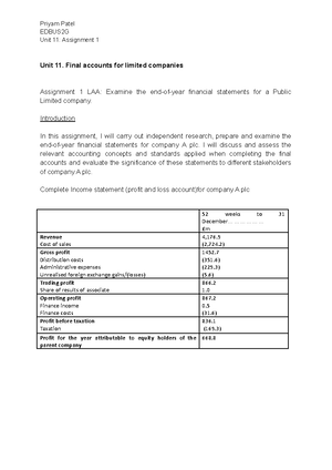 BTEC UNIT 1 Types of Organisational Structures - Organisational ...