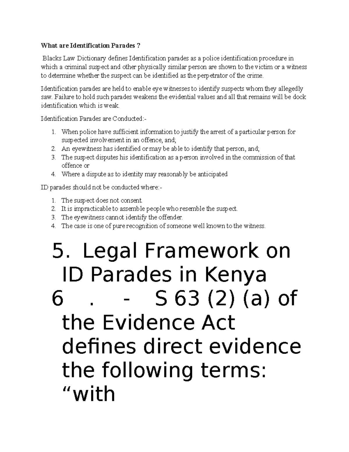 What are Identification Parades - What are Identification Parades ...