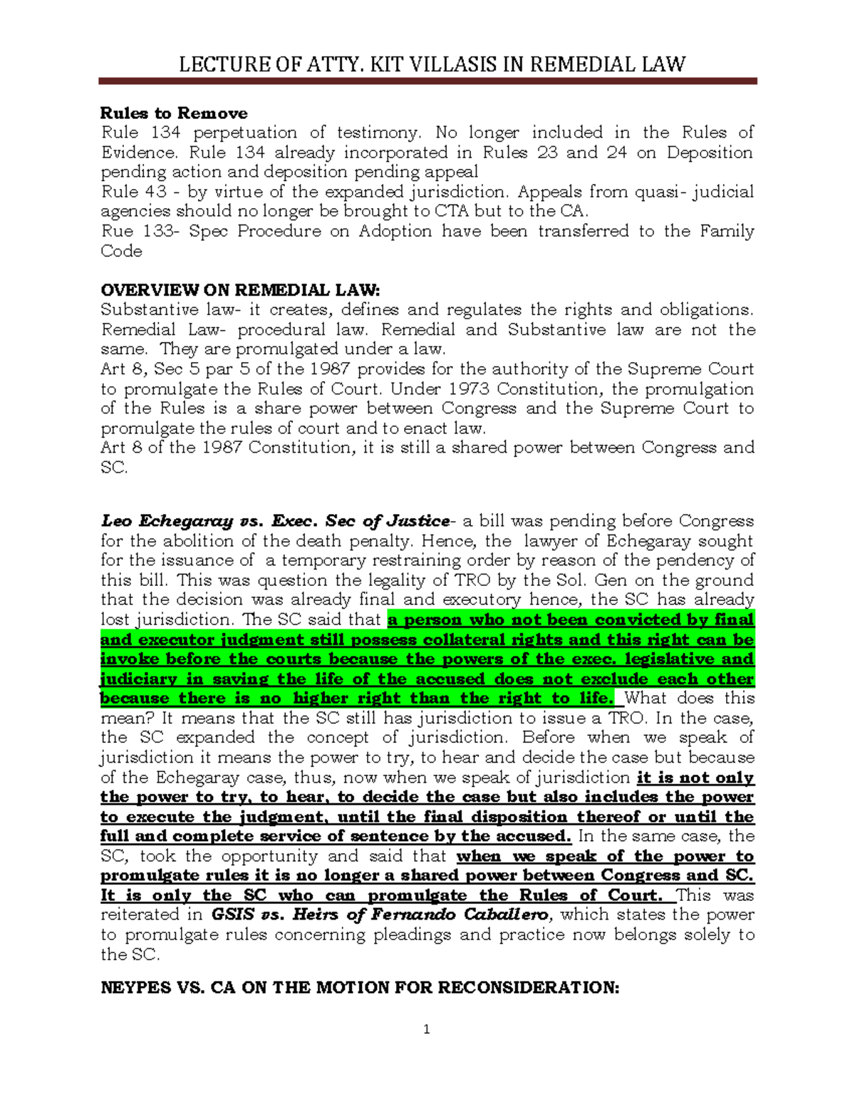 20221123054337 637db30978 ab3 remedial law transcribed notes villasis ...