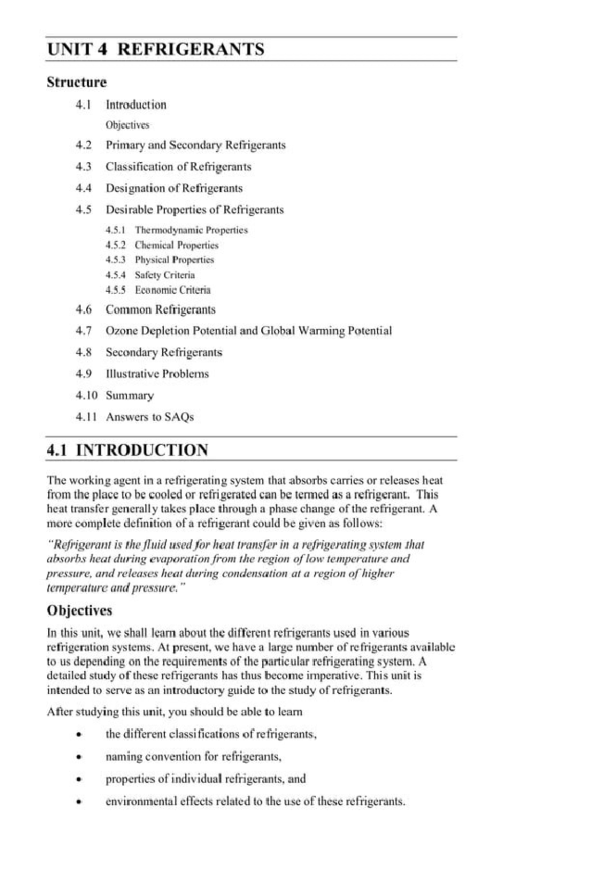 Types of refrigerants - Refrigeration System - Studocu