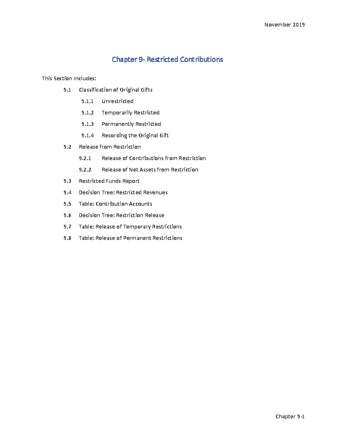 Chapter 09 Restricted Contributions - Chapter 9‐ Restricted ...