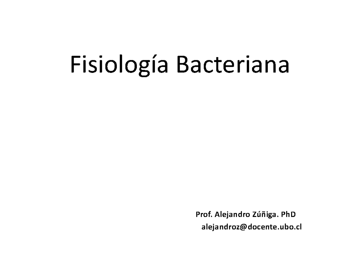Clase 3 fisiol. bacteriana 3 - Warning: TT: undefined function: 32 Warning: TT: undefined ...