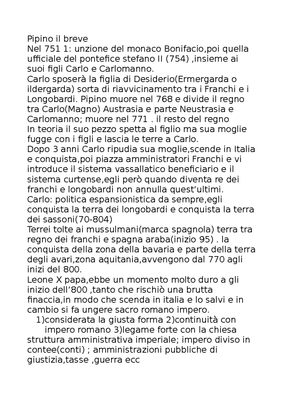 Storia medievale da pipino il breve - Pipino il breve Nel 751 1 ...
