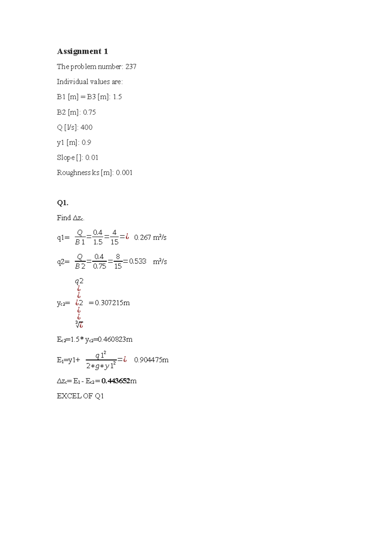 3502assignment - assignment answer - Assignment 1 The problem number ...