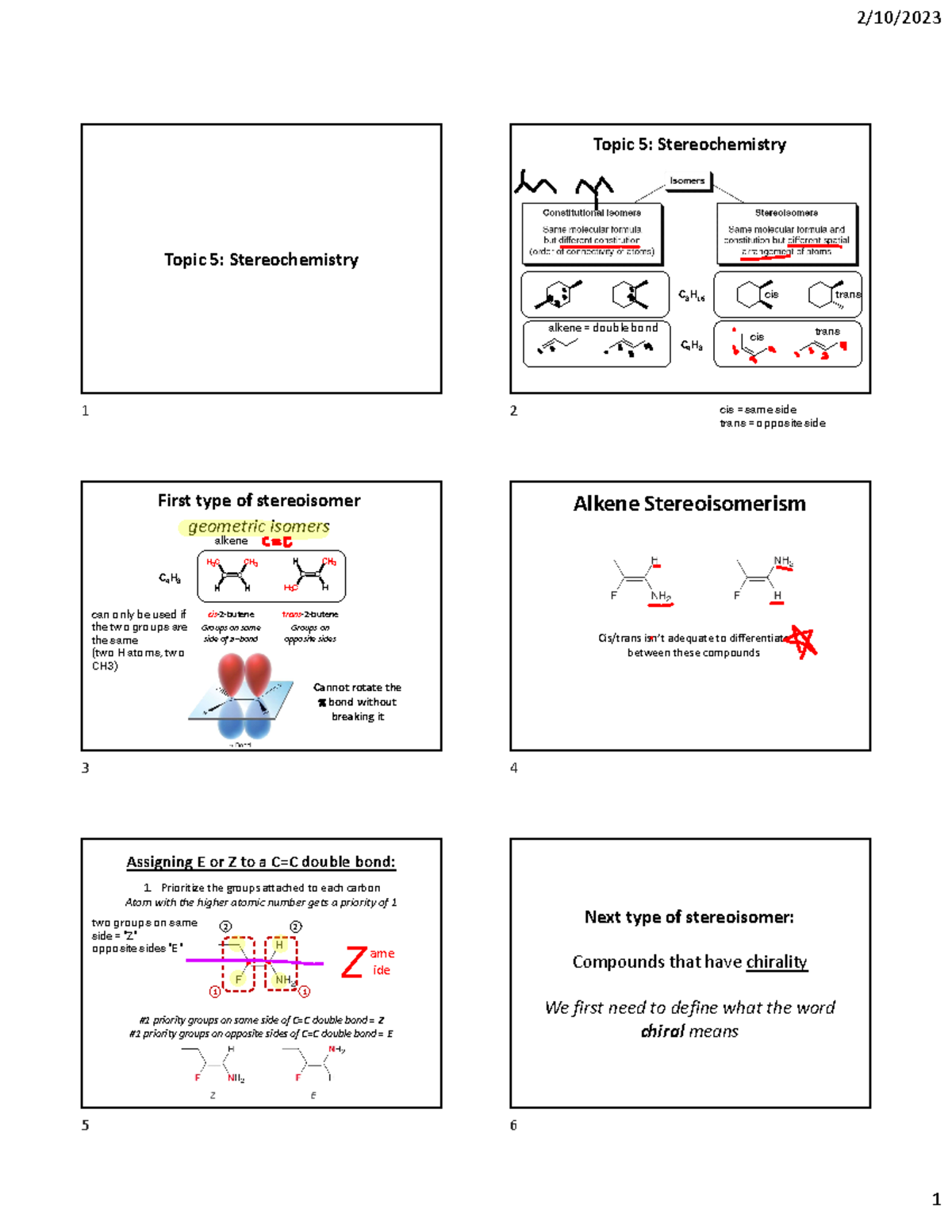Chem Topic 5 Preliminary Lecture Notes - Topic 5: Stereochemistry C 8 H ...