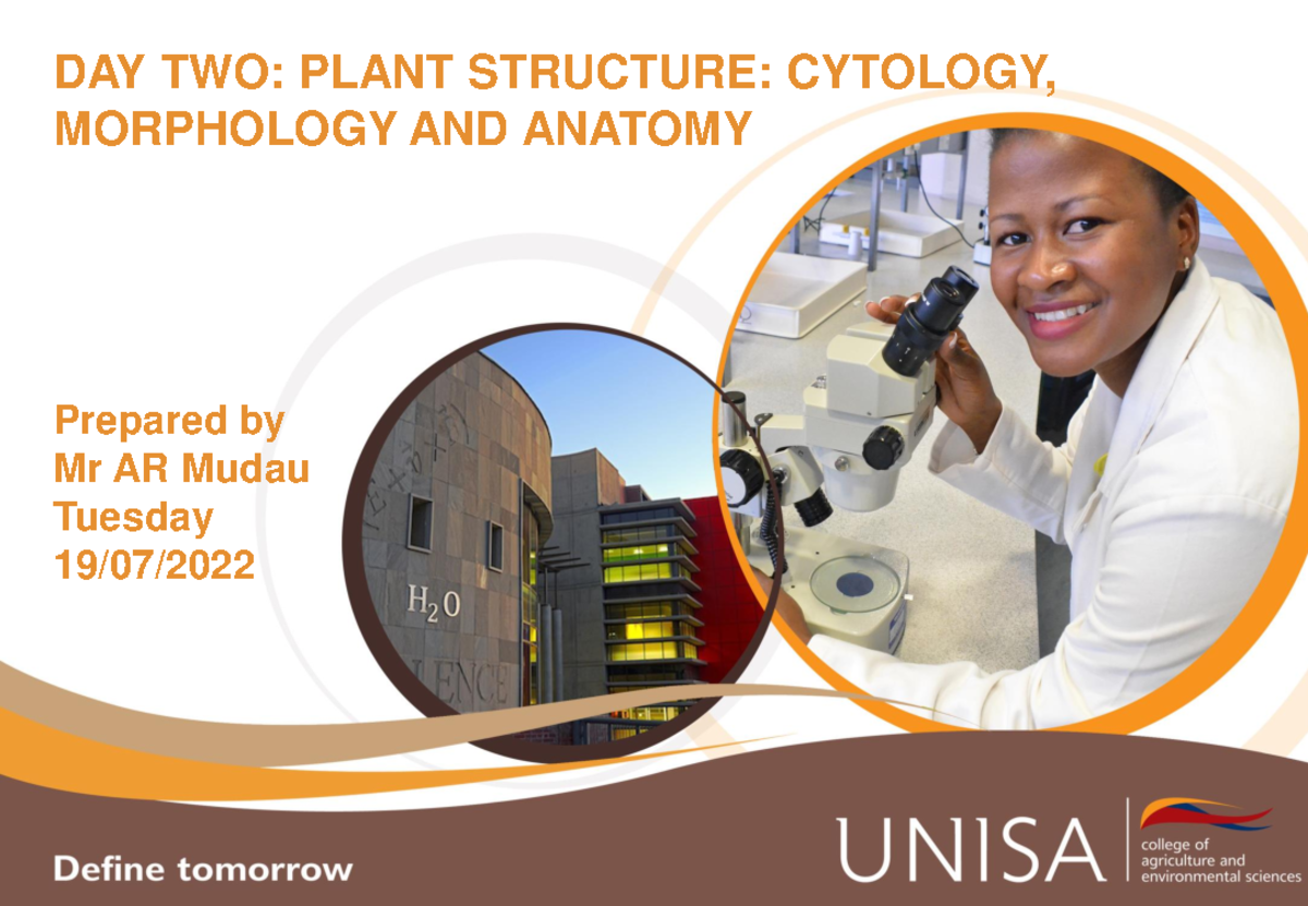 DAY2 Plant Structure Cytology Morphology and Anatomy 19 07 2022 - DAY ...