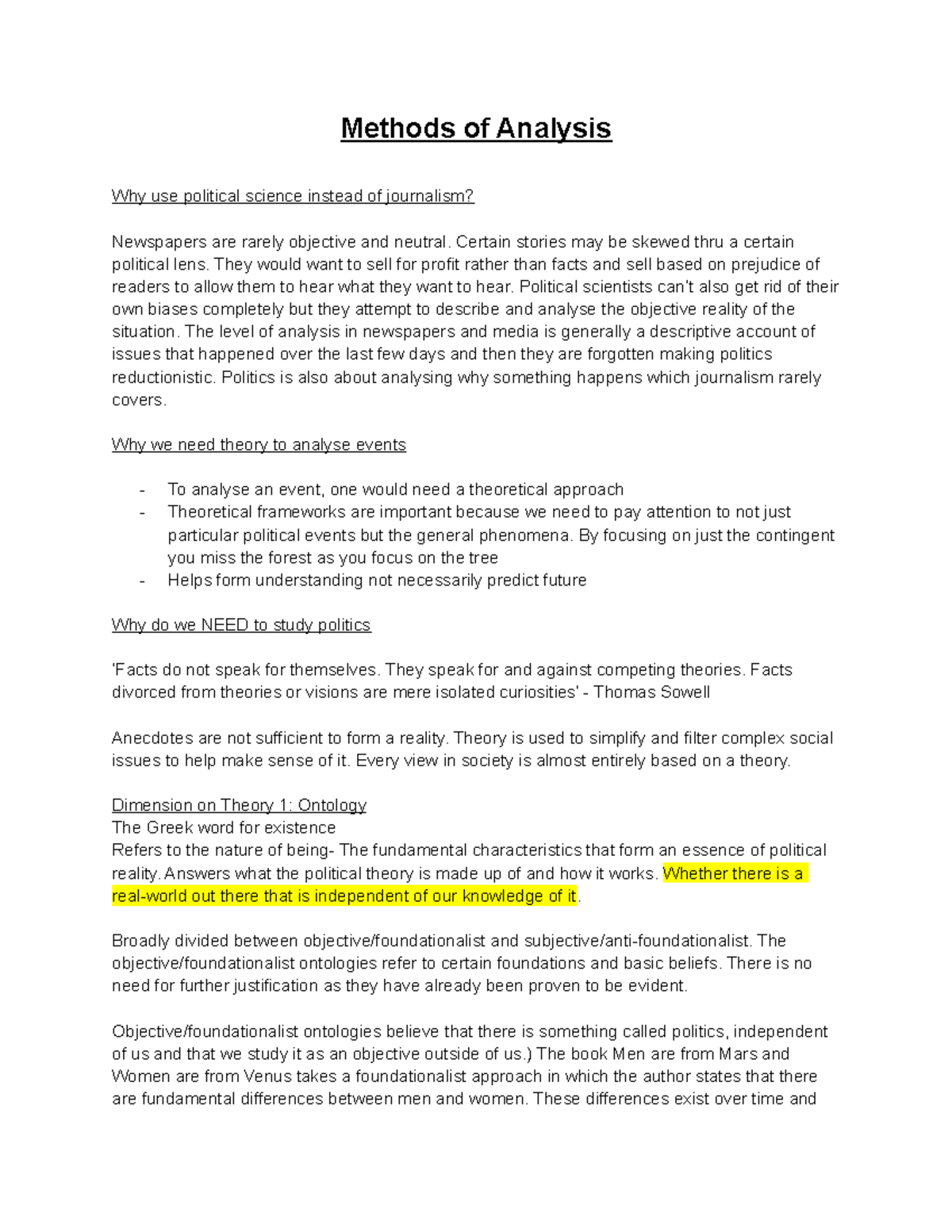 Methods of Analysis - Lecture notes 1 - Methods of Analysis Why use ...