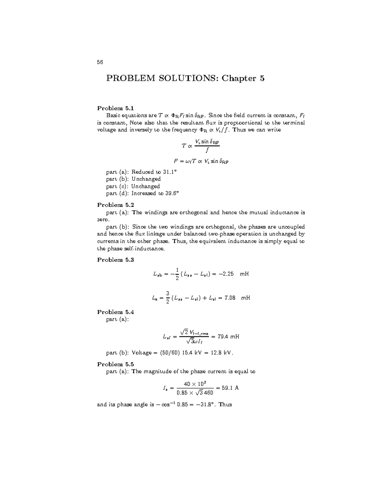 CH05 - material para trabalho computacional do Mathlab - PROBLEM SOLUTIONS: Chapter 5 Problem 5 ...