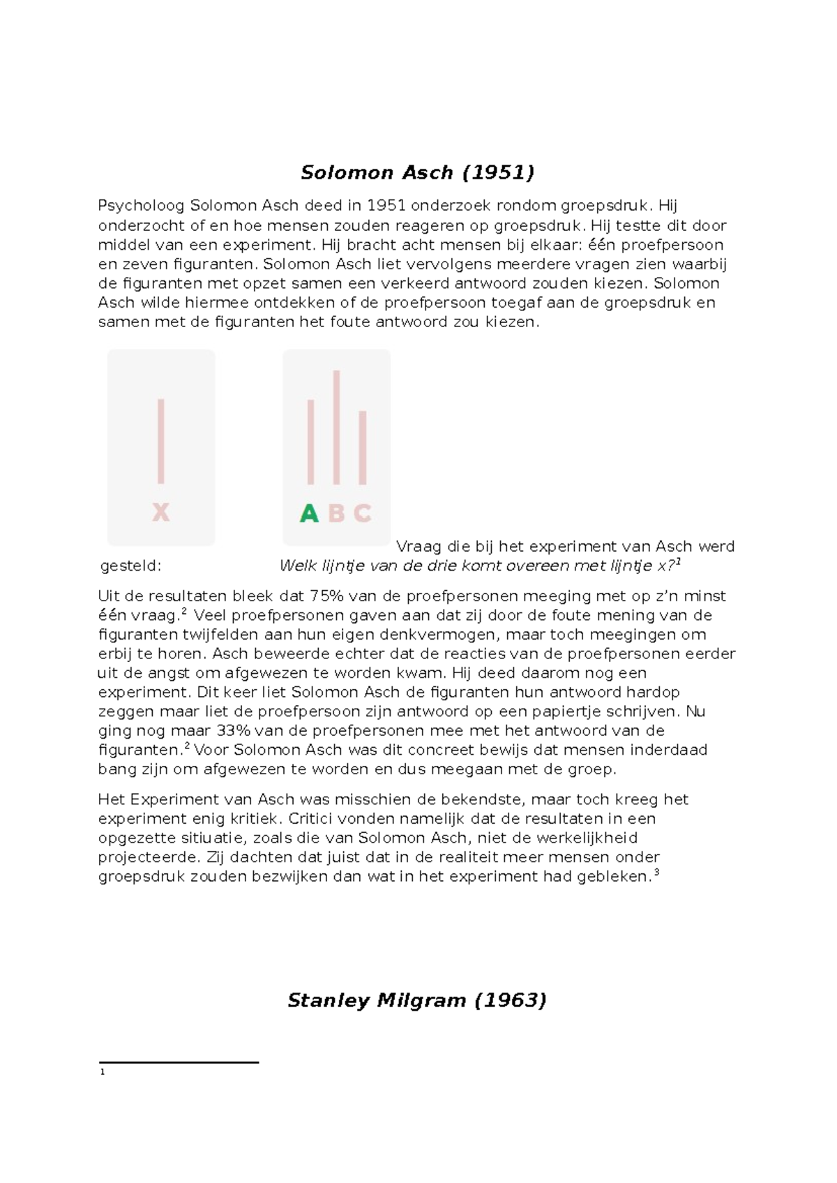 Eoo groepsdruk nieuw - fADDDDDDDDDDF - Solomon Asch (1951) Psycholoog ...