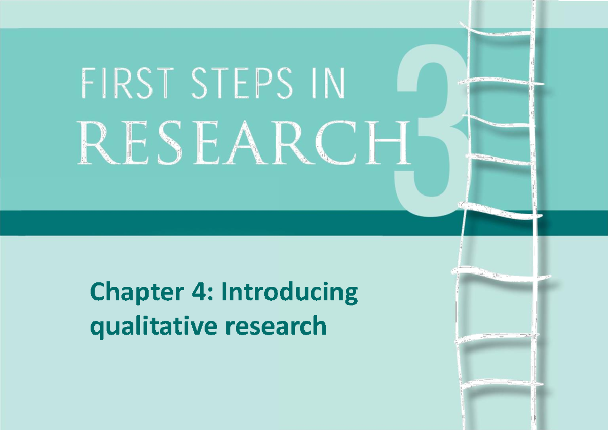 Chapter 4 - Chapter 4: Introducing qualitative research OUTCOMES FOR ...