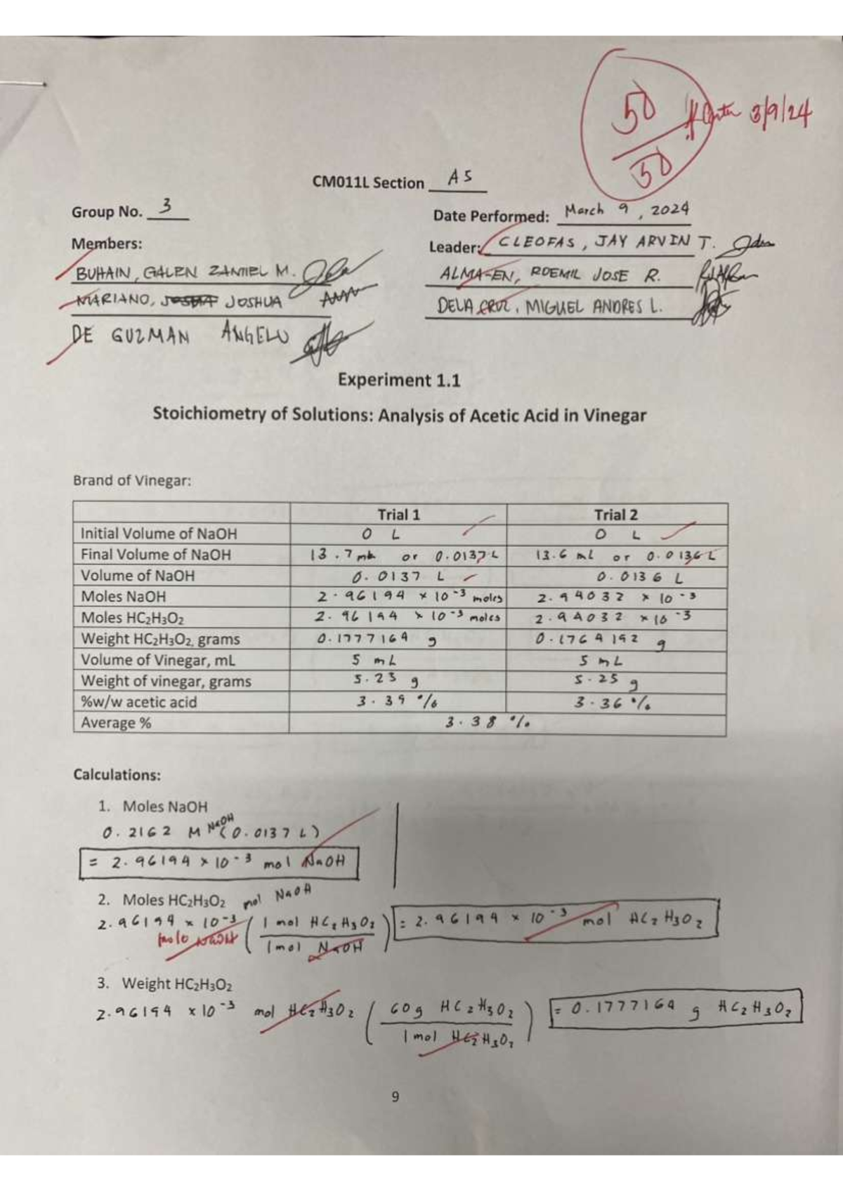 Group 3 CMO11L-A5 Paper+1 - General Chemistry (Laboratory) - Studocu