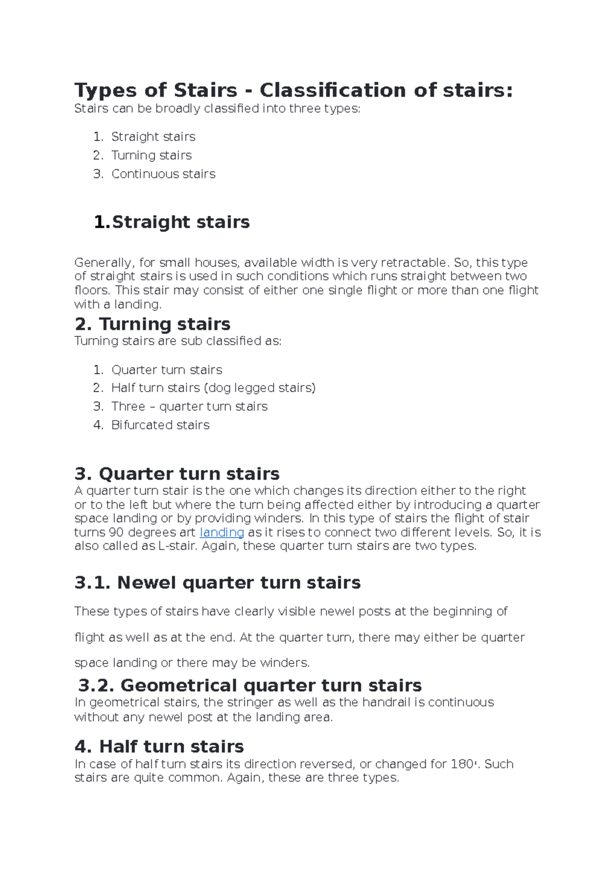 Types of Stair 1 - ini - Types of Stairs - Classification of stairs ...